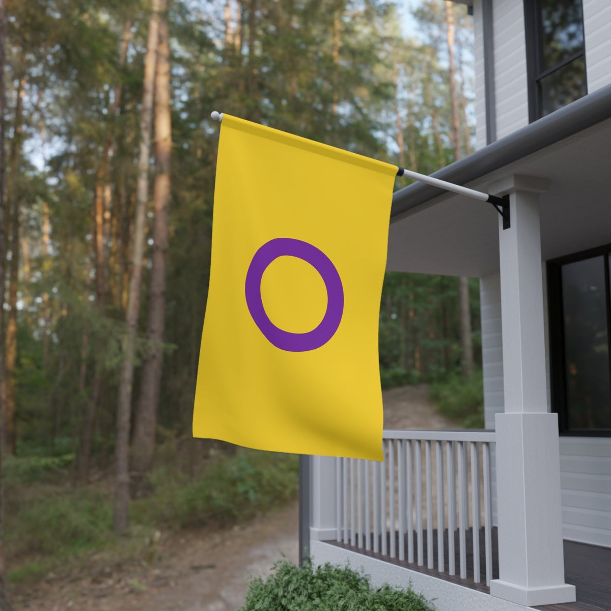 Intersex Pride Flag Indoor Outdoor Nerdykeppie