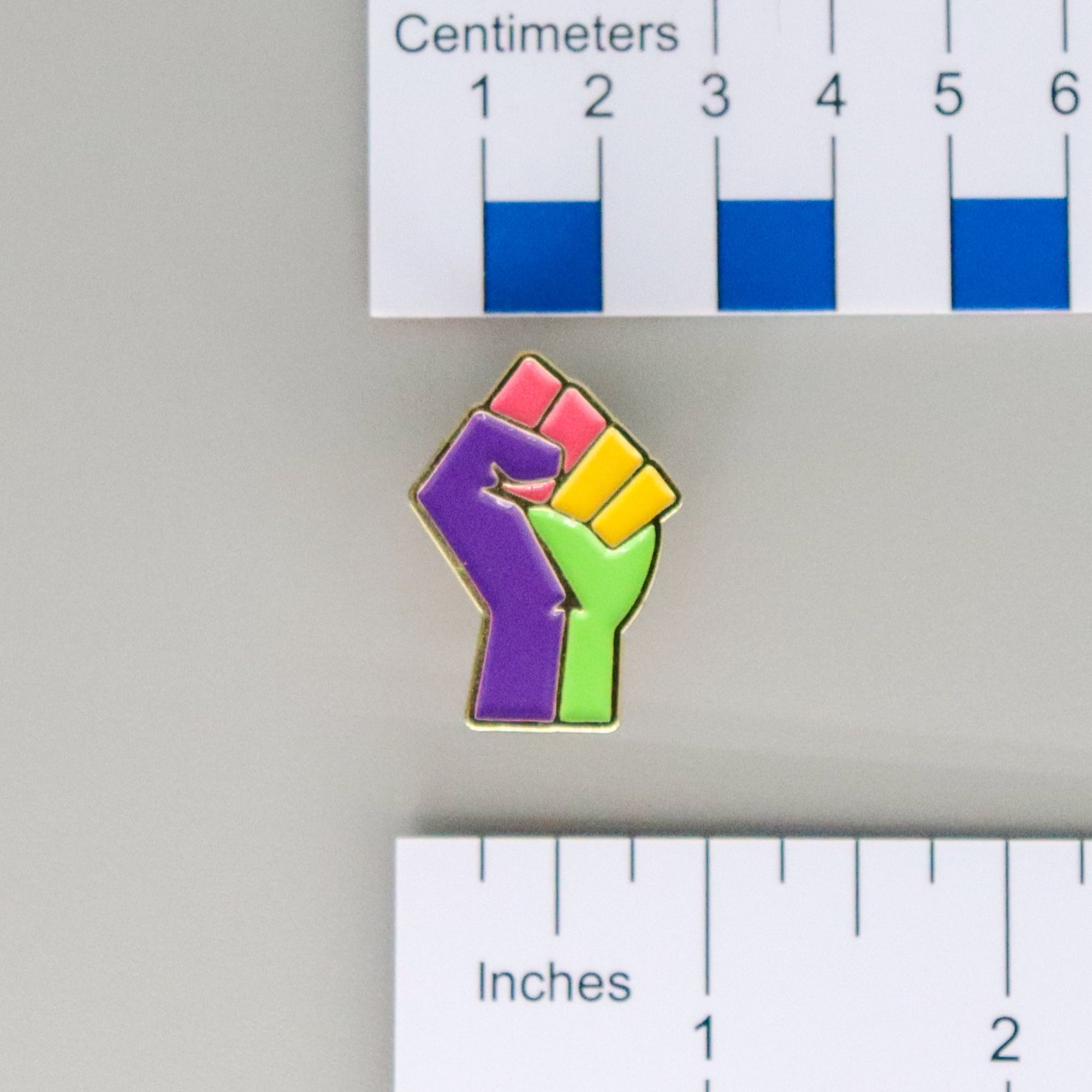 Solidarity Raised Fist Pride Enamel Pins – NerdyKeppie