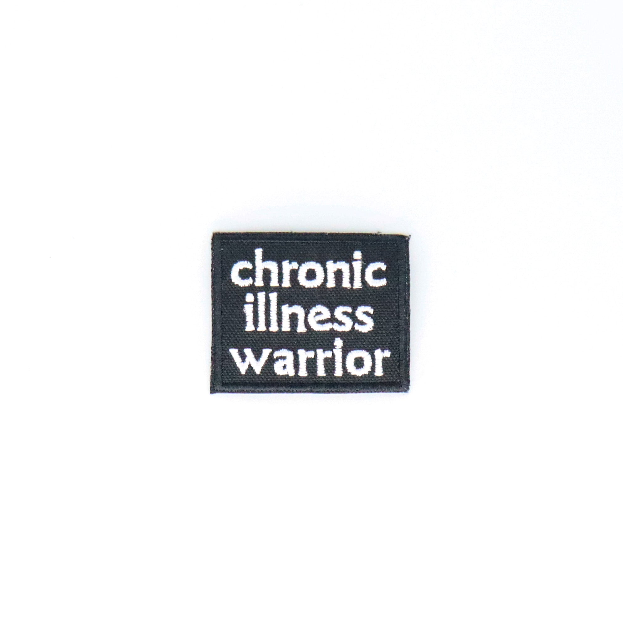 "Warrior of Chronic Illness" Embroidered Disability Pride Patch ...
