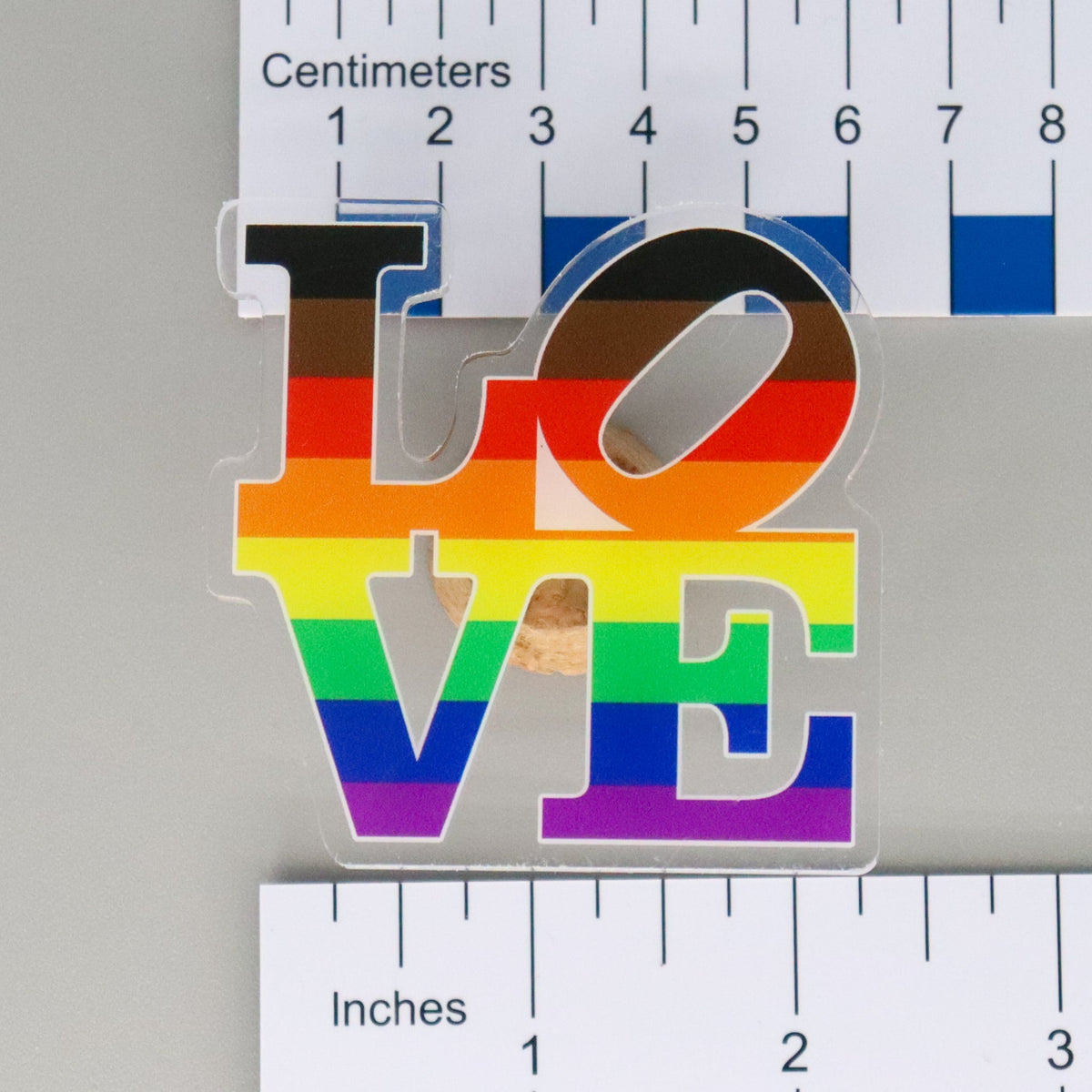 Philly LOVE Statue Acrylic More Color More Pride Pin – NerdyKeppie