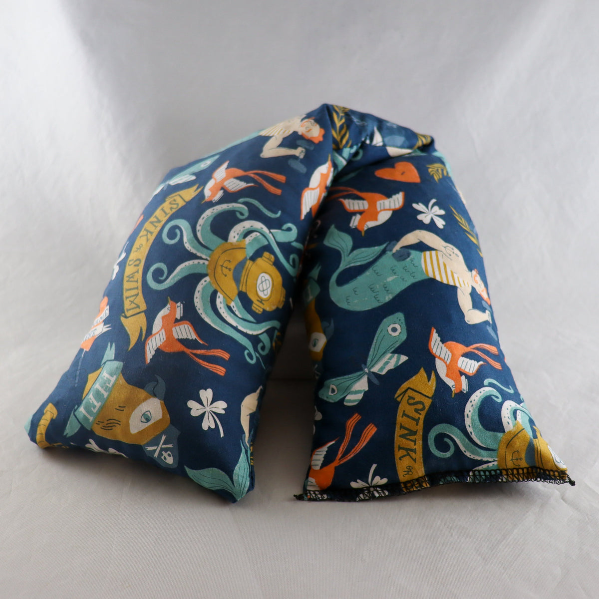 American Traditional Mermaids and Nautical Themes Cotton Heat & Cold P ...