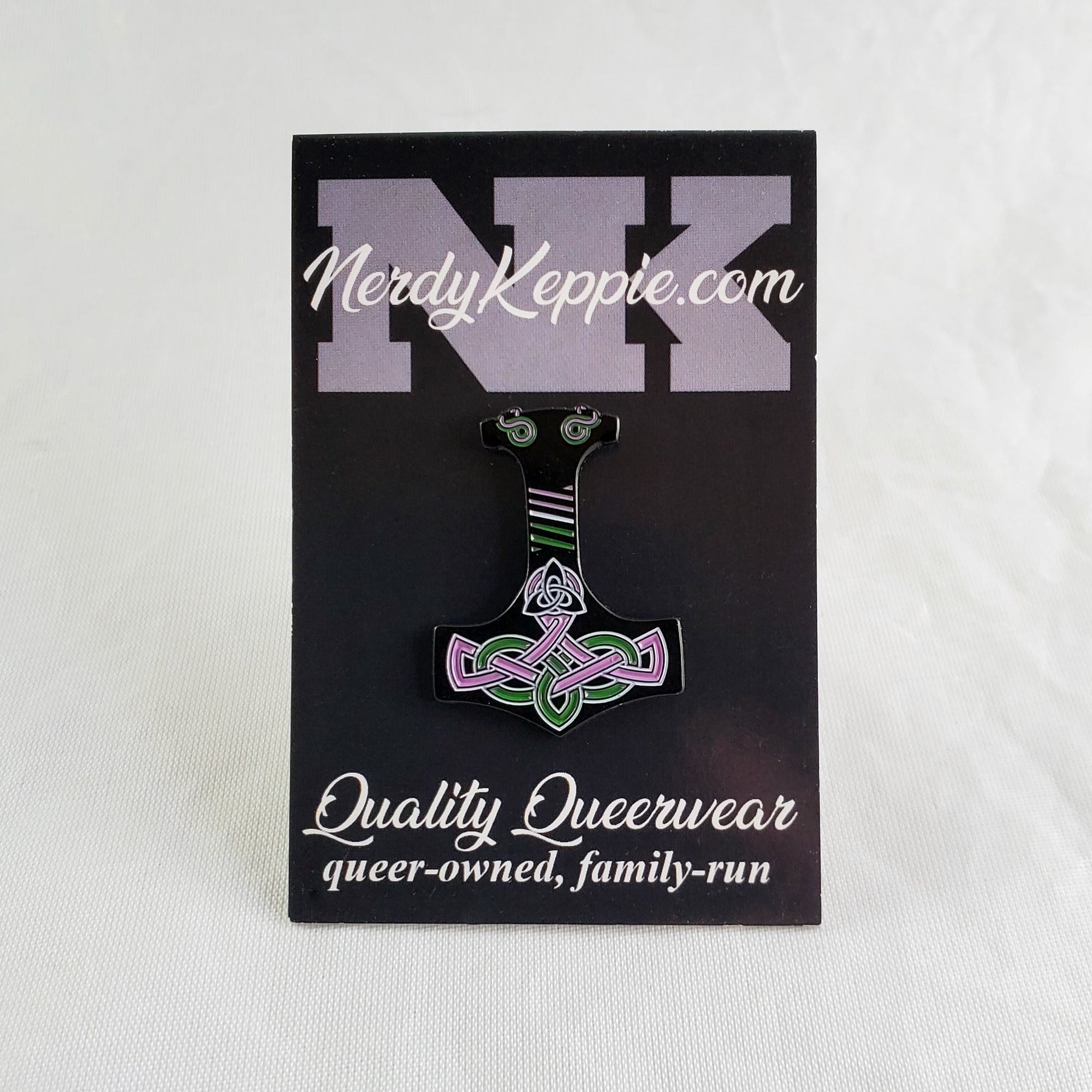 Faith & Pride Mjolnir Enamel Pins – NerdyKeppie